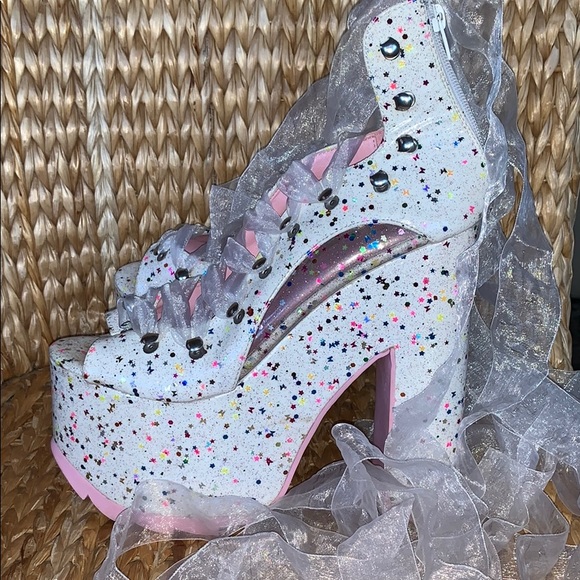 YRU | Shoes | Yru Ballet Bae Confetti Platforms | Poshmark